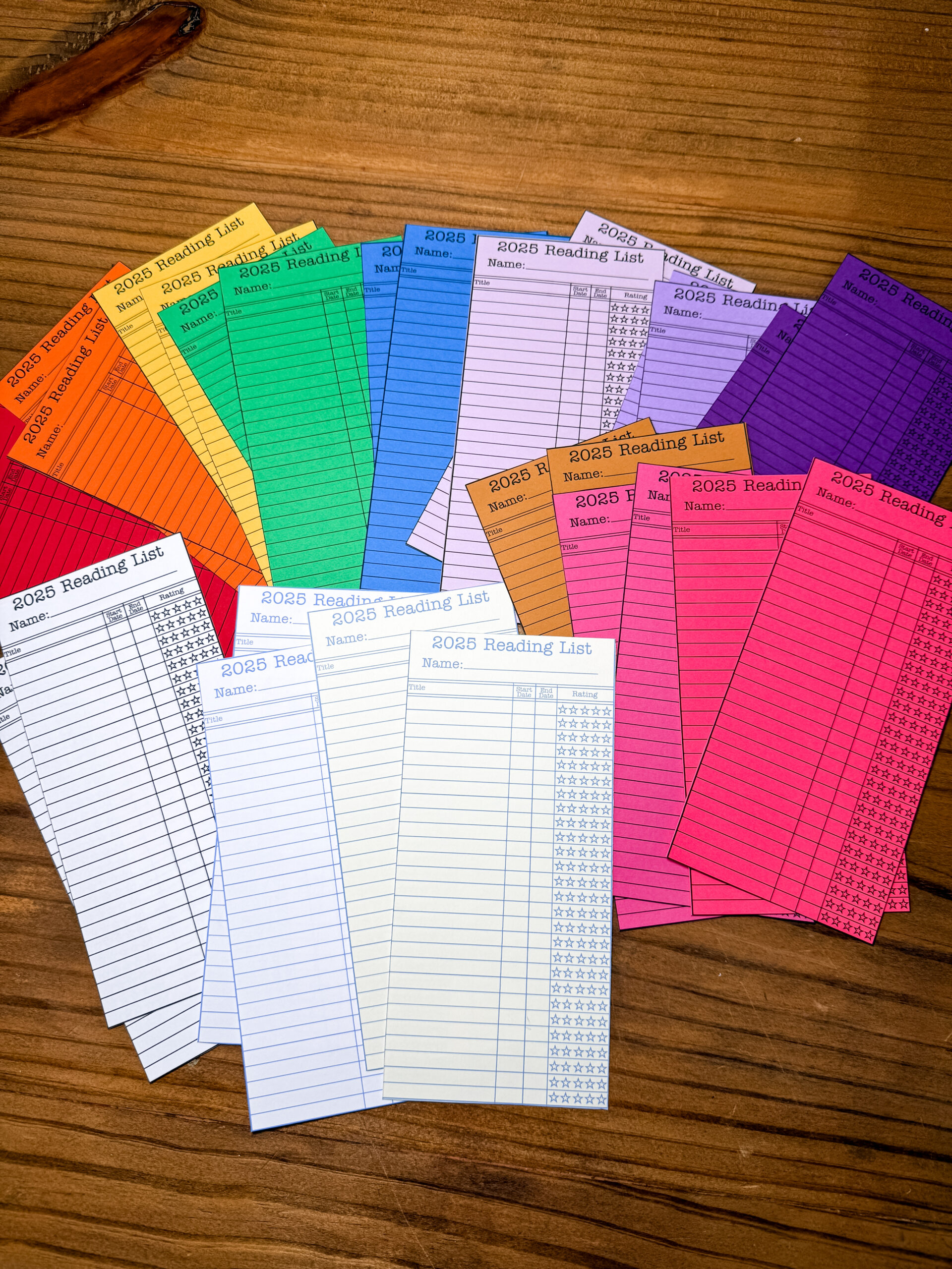 DIY 2025 Reading List BookMarks: Free PRINTABLE - Ashton Sedita